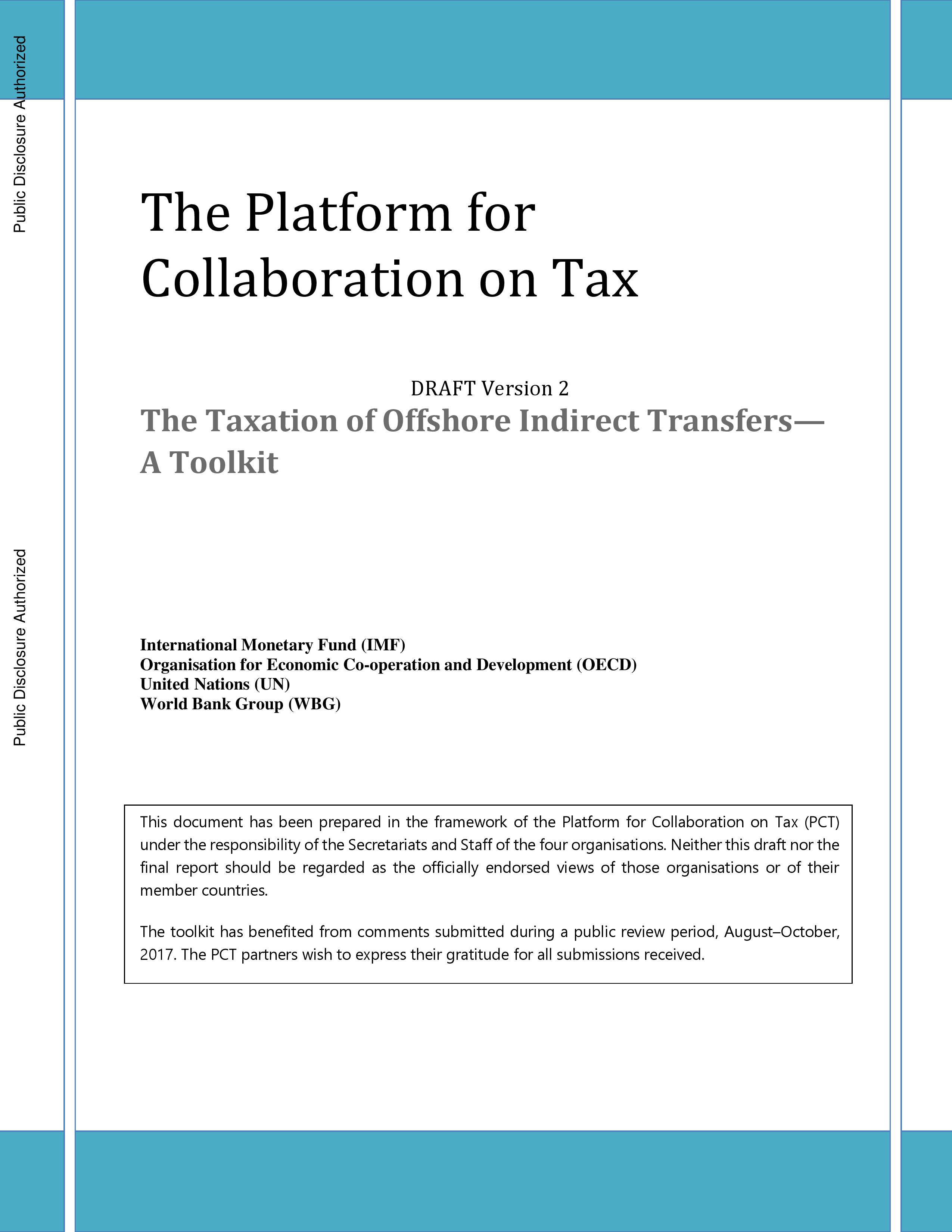 The Taxation of Offshore Indirect Transfers : a toolkit - draft version ...